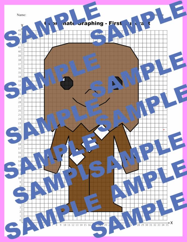 Star Wars Coordinate Plane Graphing Picture: Chewbacca | Made By Teachers