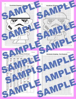 Star Wars Coordinate Plane Graphing Picture: Stormtrooper | Made By ...