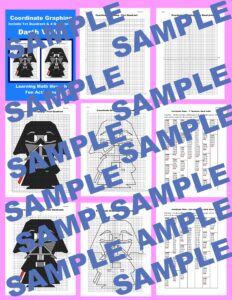 Star Wars Coordinate Plane Graphing Picture: Star Wars Bundle 8 in 1 ...