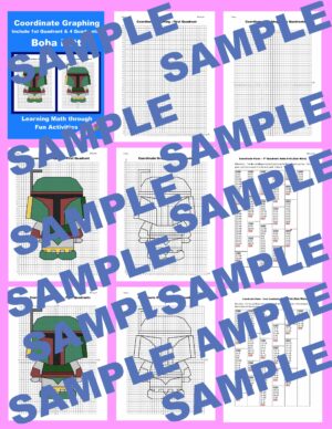 Star Wars Coordinate Plane Graphing Picture: Star Wars Bundle 8 in 1 ...
