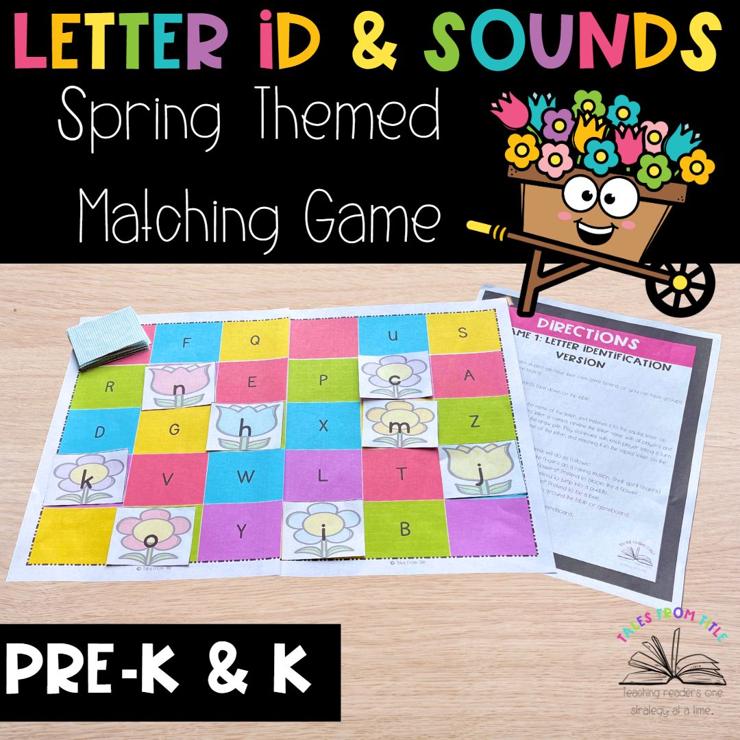 Letter Identification & Sounds Intervention & Center Game - Spring ...