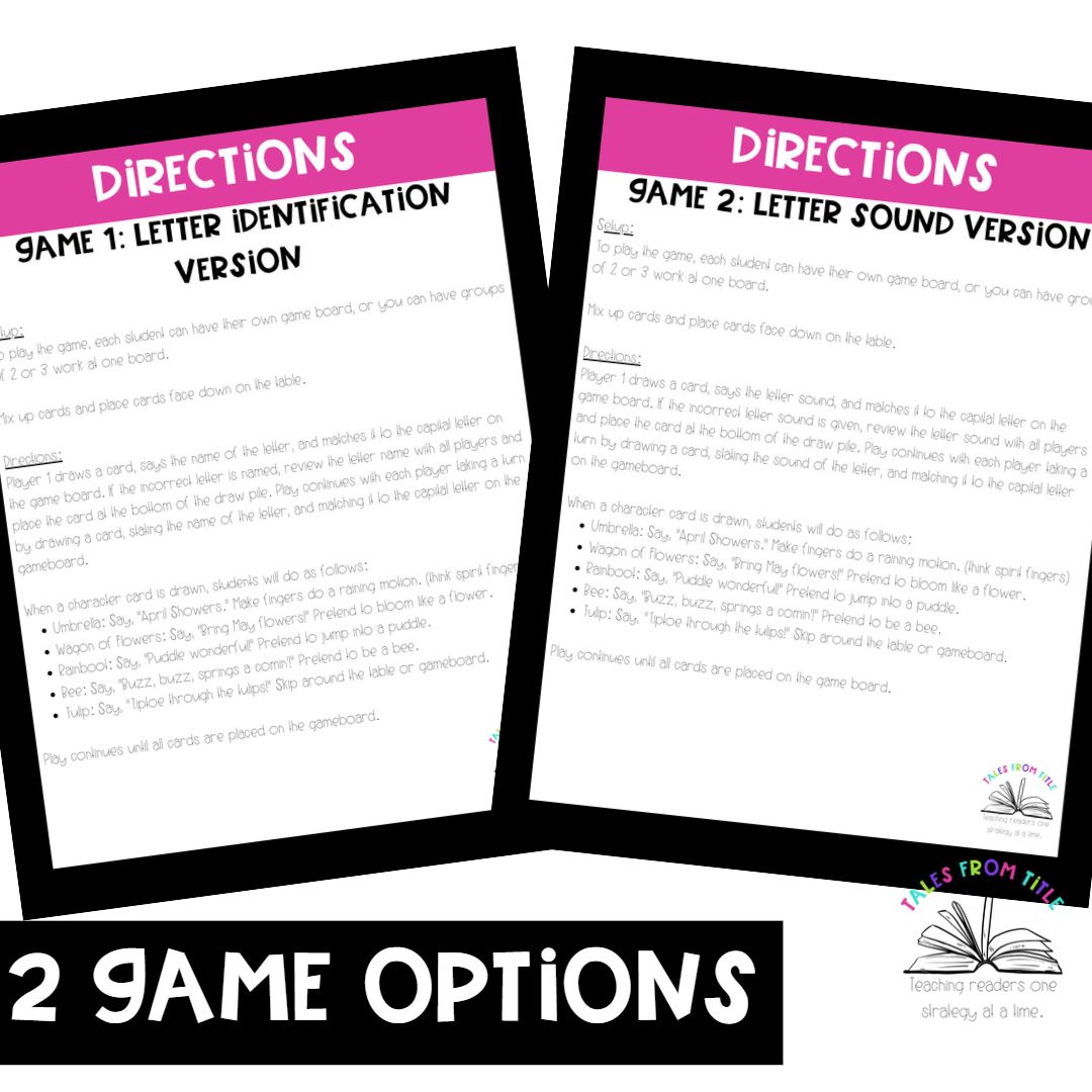 Letter Identification & Sounds Intervention & Center Game - Spring ...