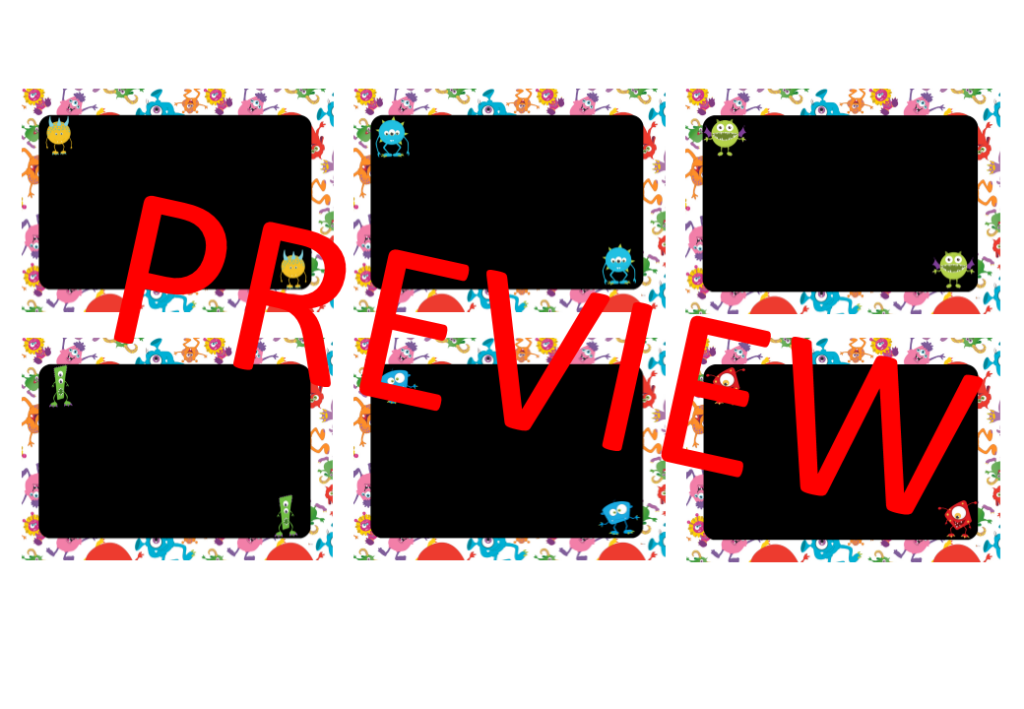 Monster Theme Decor Bundle Name Tags, Labels, and Daily Schedule Cards ...