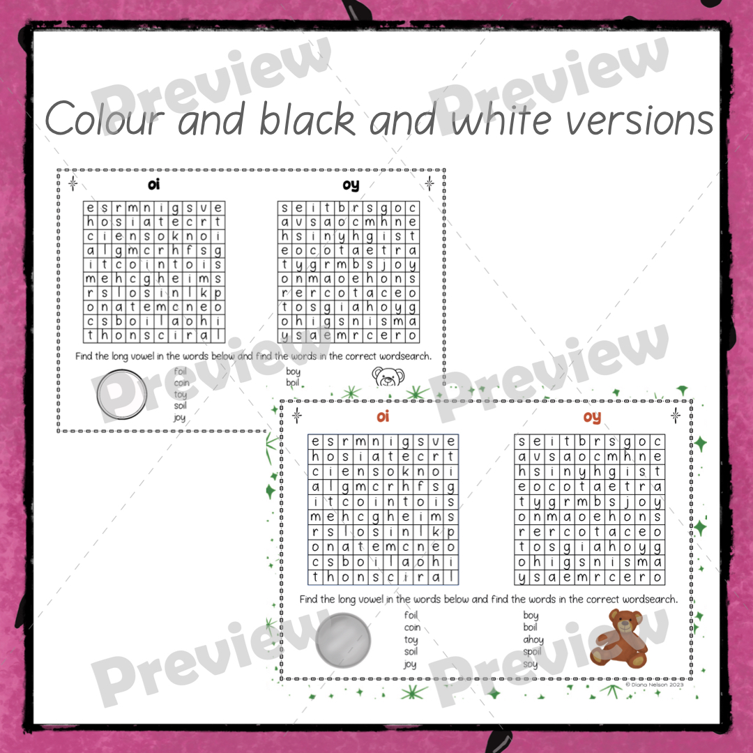Vowel digraph wordsearch sorts - long vowel literacy worksheets | Made ...