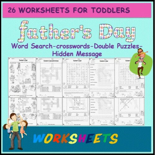 Father,s day puzzels , Word Search-crosswords-Double Puzzle for kids ...