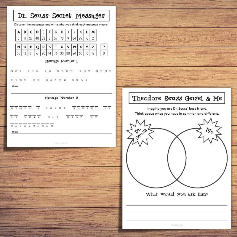 Dr. Seuss | Theodore Seuss Geisel Activity | Made By Teachers