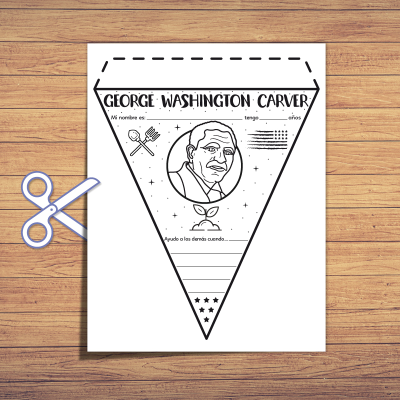 George Washington Carver Actividad, Worksheets, Pennant and Medal in ...
