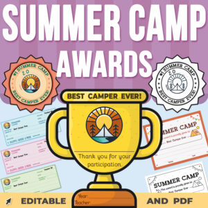 Summer Camp | Editable Awards BUNDLE | Made By Teachers