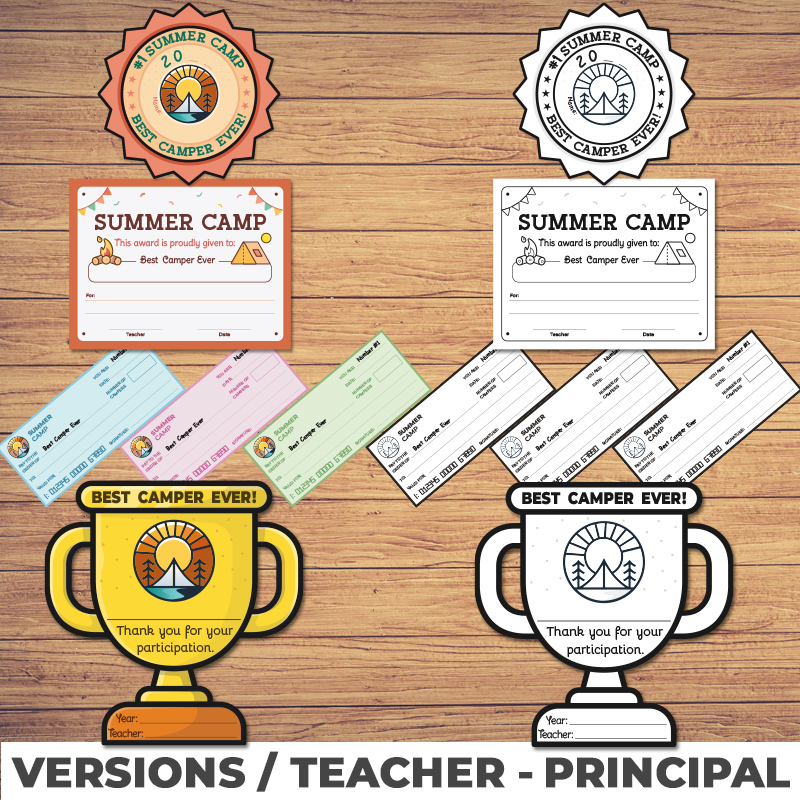 Summer Camp | Editable Awards | Made By Teachers