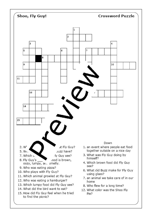 "Shoo, Fly Guy!" (Book #3) worksheets | Made By Teachers