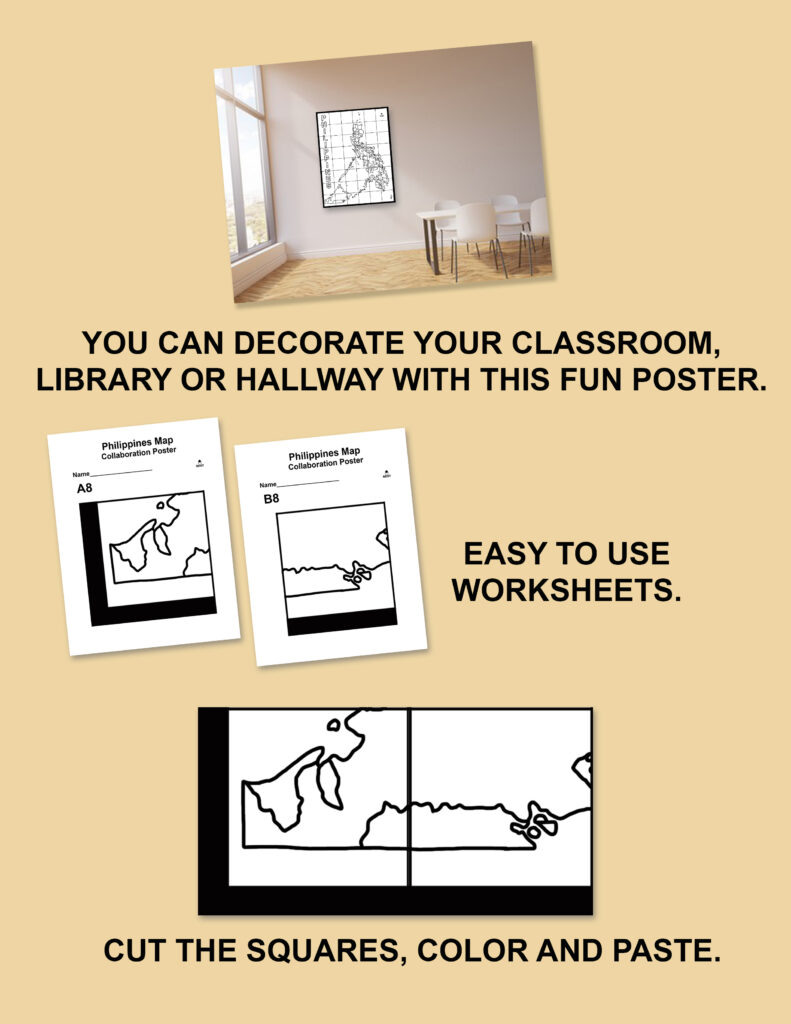 Philippines Map Collaboration Poster | Made By Teachers