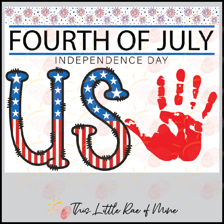 4th of July - American flag - USA - patriotic - handprint art ...