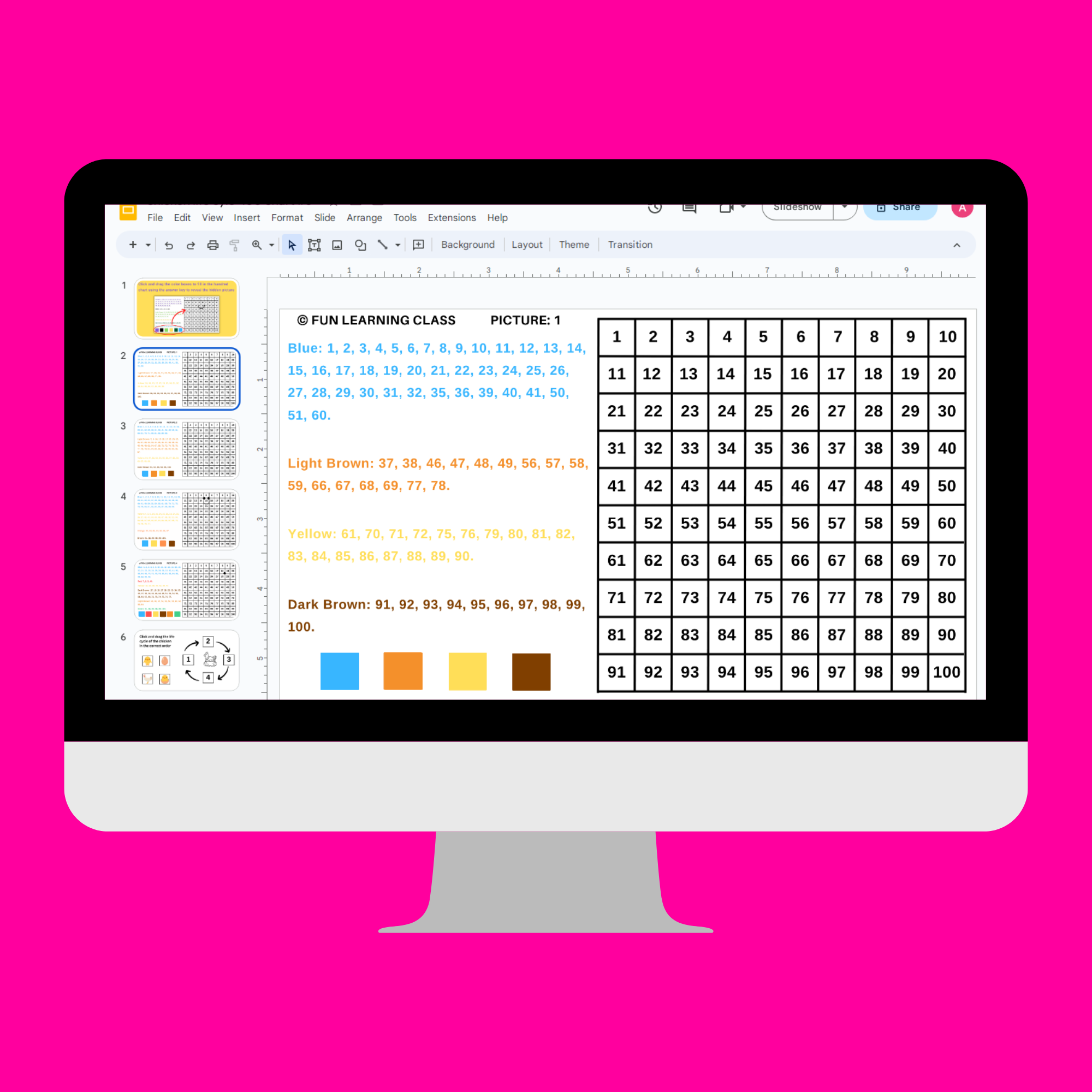 Chicken Life Cycle Hundred Chart Mystery Pictures Coloring Pages ...