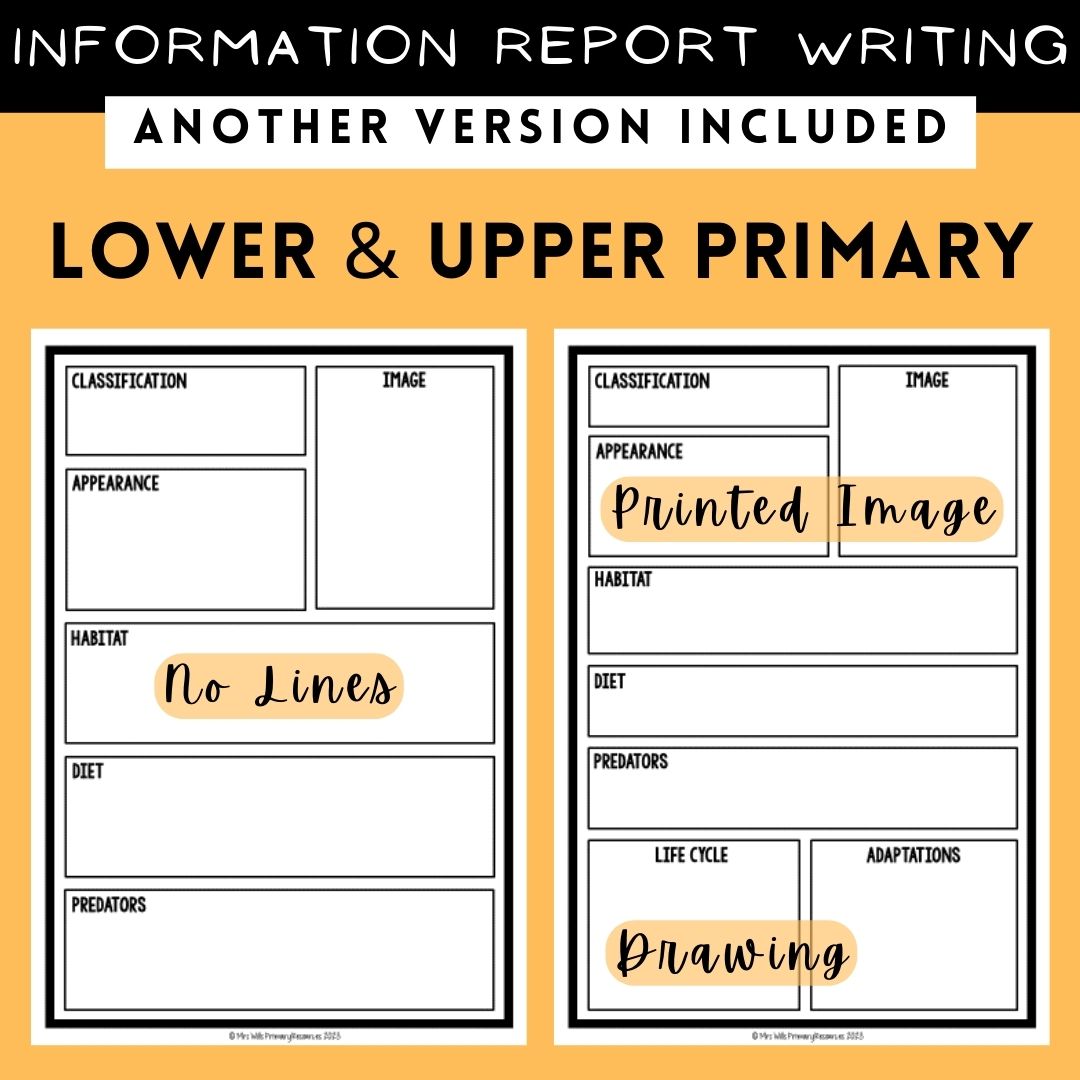 146 Animal Research Report Pennants | Writing Pencil Information Text ...