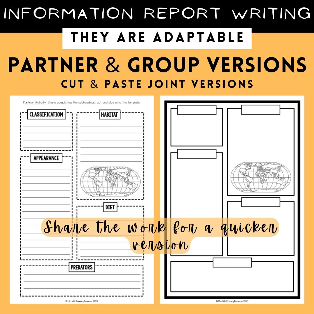 146 Animal Research Report Pennants | Writing Pencil Information Text ...