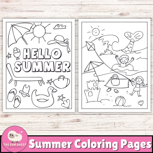 Summer Coloring Pages | End of the Year Coloring Pages - 5 Coloring ...