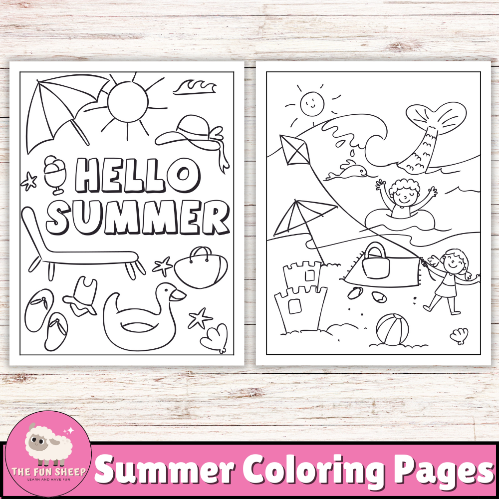 Summer Coloring Pages | End of the Year Coloring Pages - 5 Coloring ...