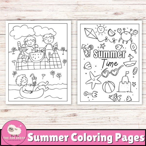 Summer Coloring Pages | End of the Year Coloring Pages - 5 Coloring ...