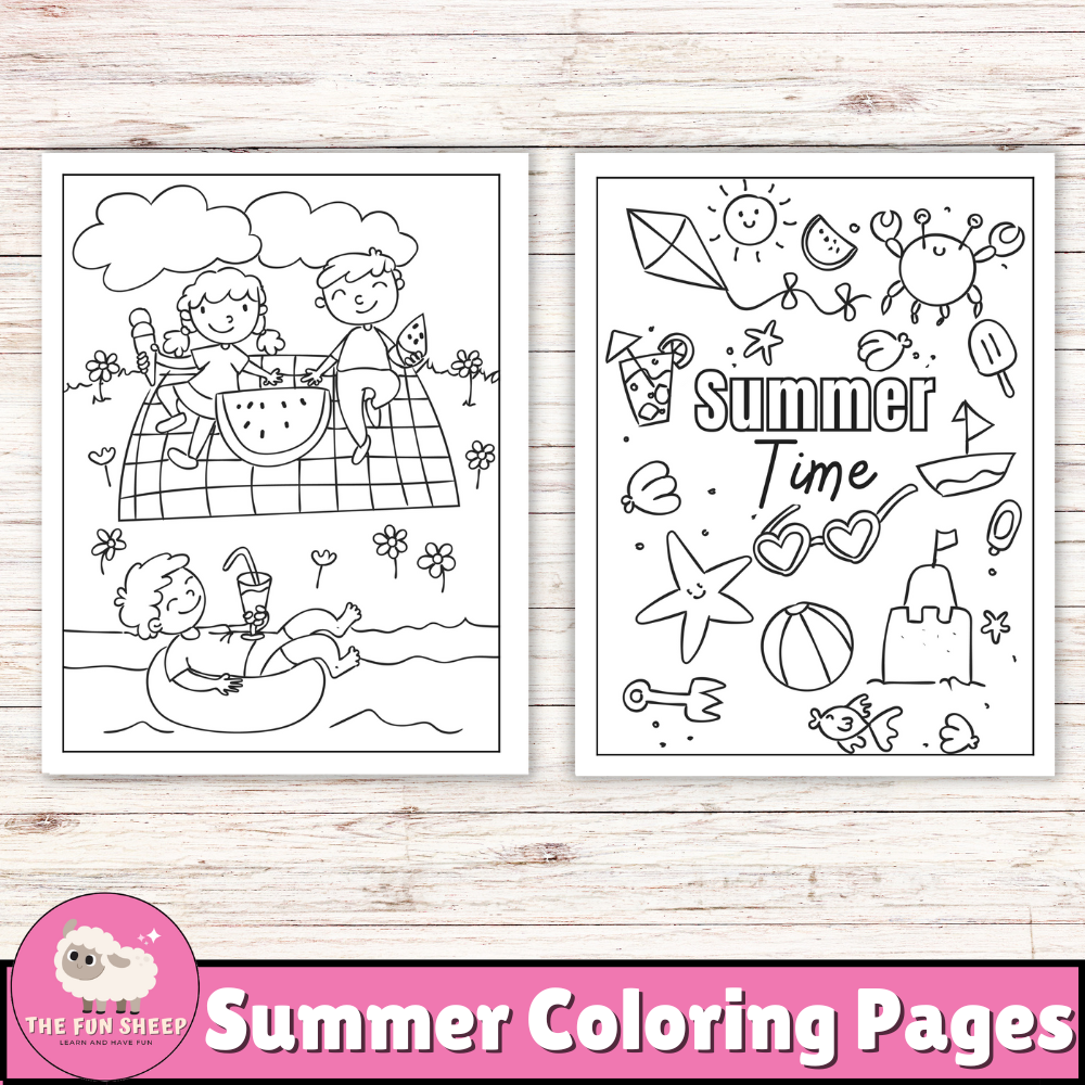 Summer Coloring Pages | End of the Year Coloring Pages - 5 Coloring ...