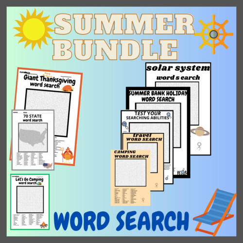 SUMMER CLOTHES WORD SEARCH PUZZLE ACTIVITIES | Made By Teachers