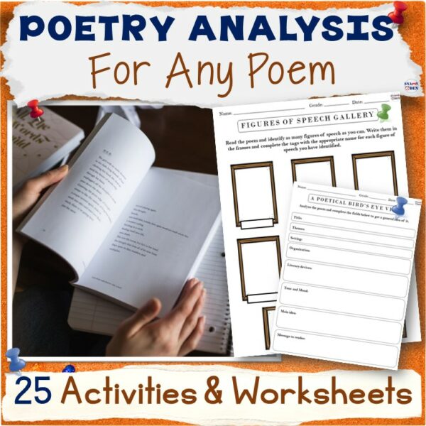 Poetry Analysis For Any Poem - Middle School Activities - Print and ...