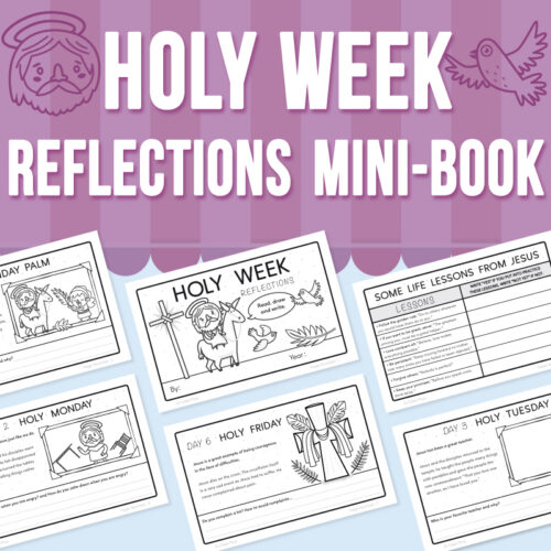 Holy Week Reflections Mini Book | Made By Teachers