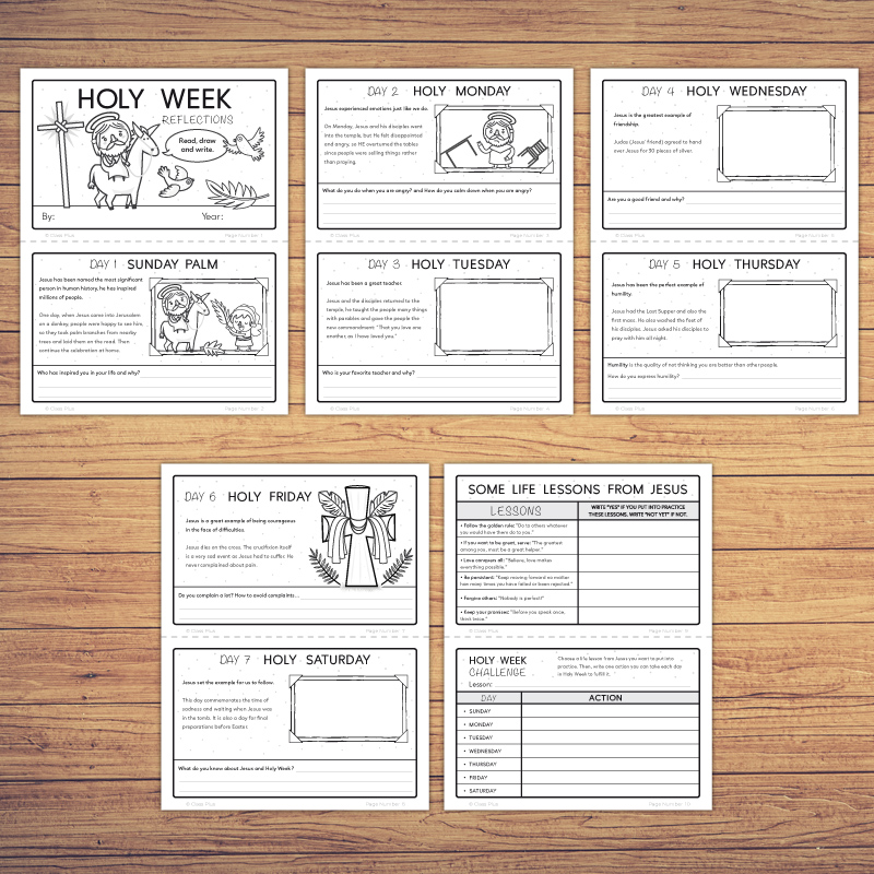 Holy Week Reflections Mini Book | Made By Teachers