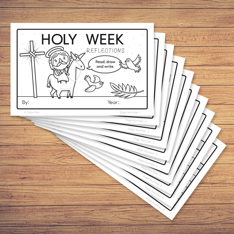 Holy Week Reflections Mini Book | Made By Teachers