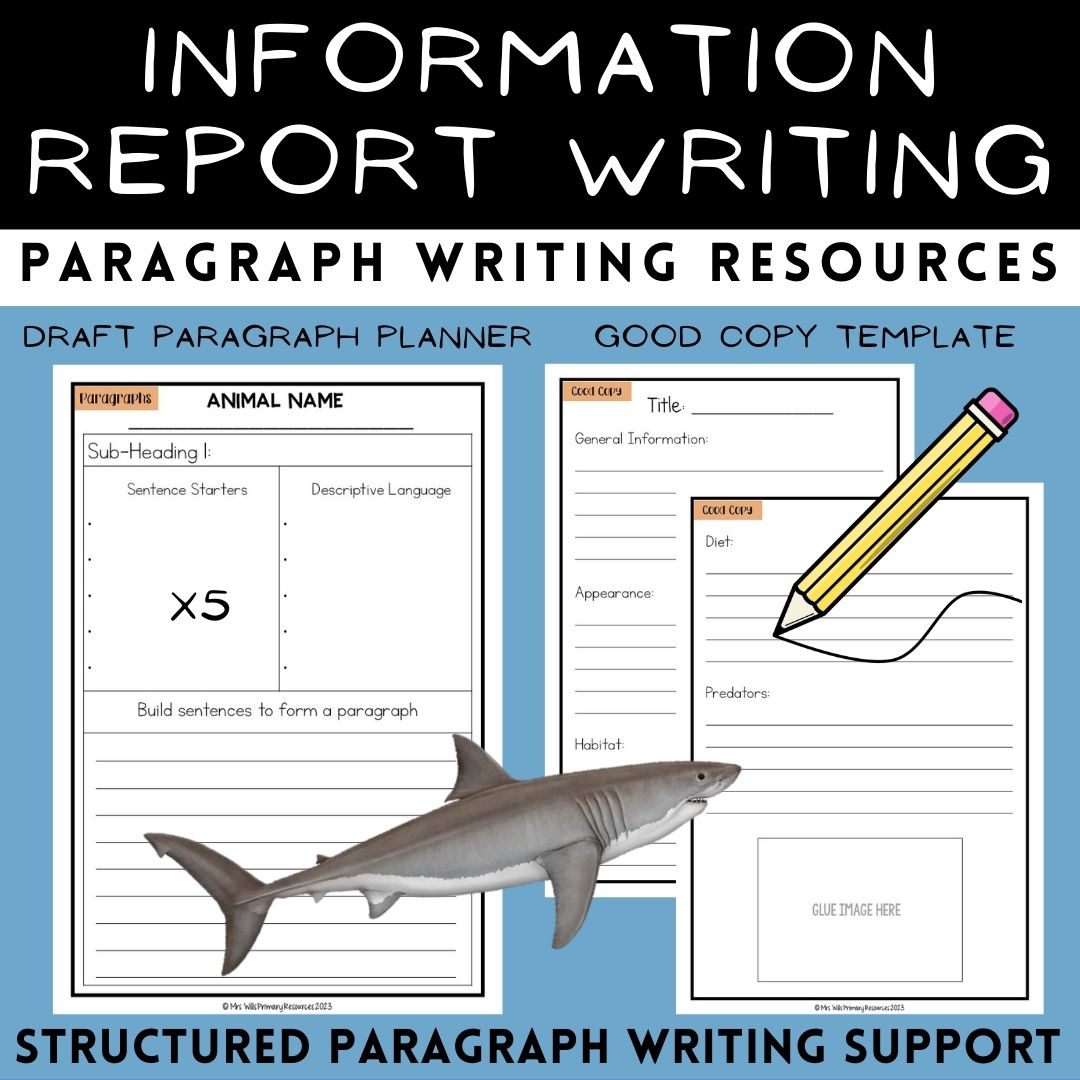 4 Ocean Animal Information Texts, Report Writing & Reading Analysis ...