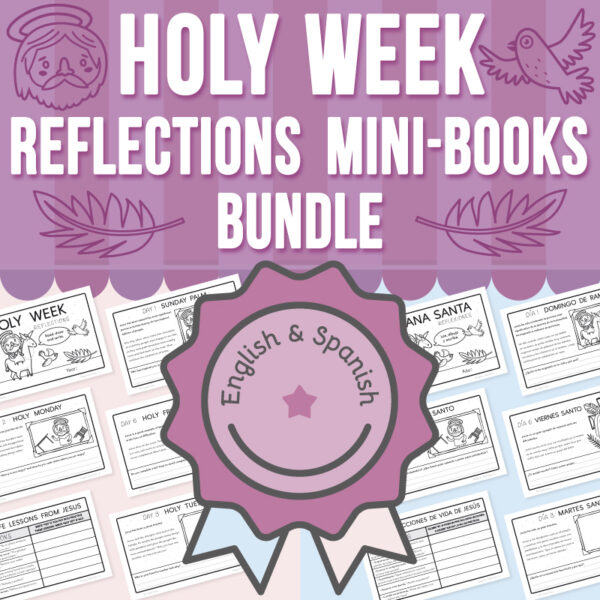 Holy Week Reflections Mini Books BUNDLE | Made By Teachers