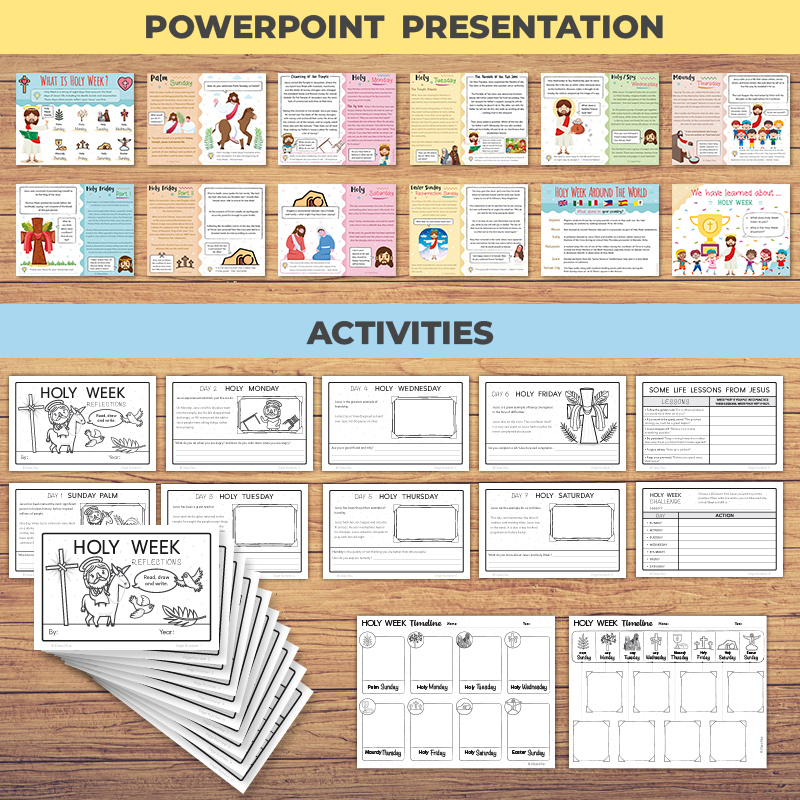 Holy Week Collection BUNDLE: PowerPoint Presentation, Timeline and ...