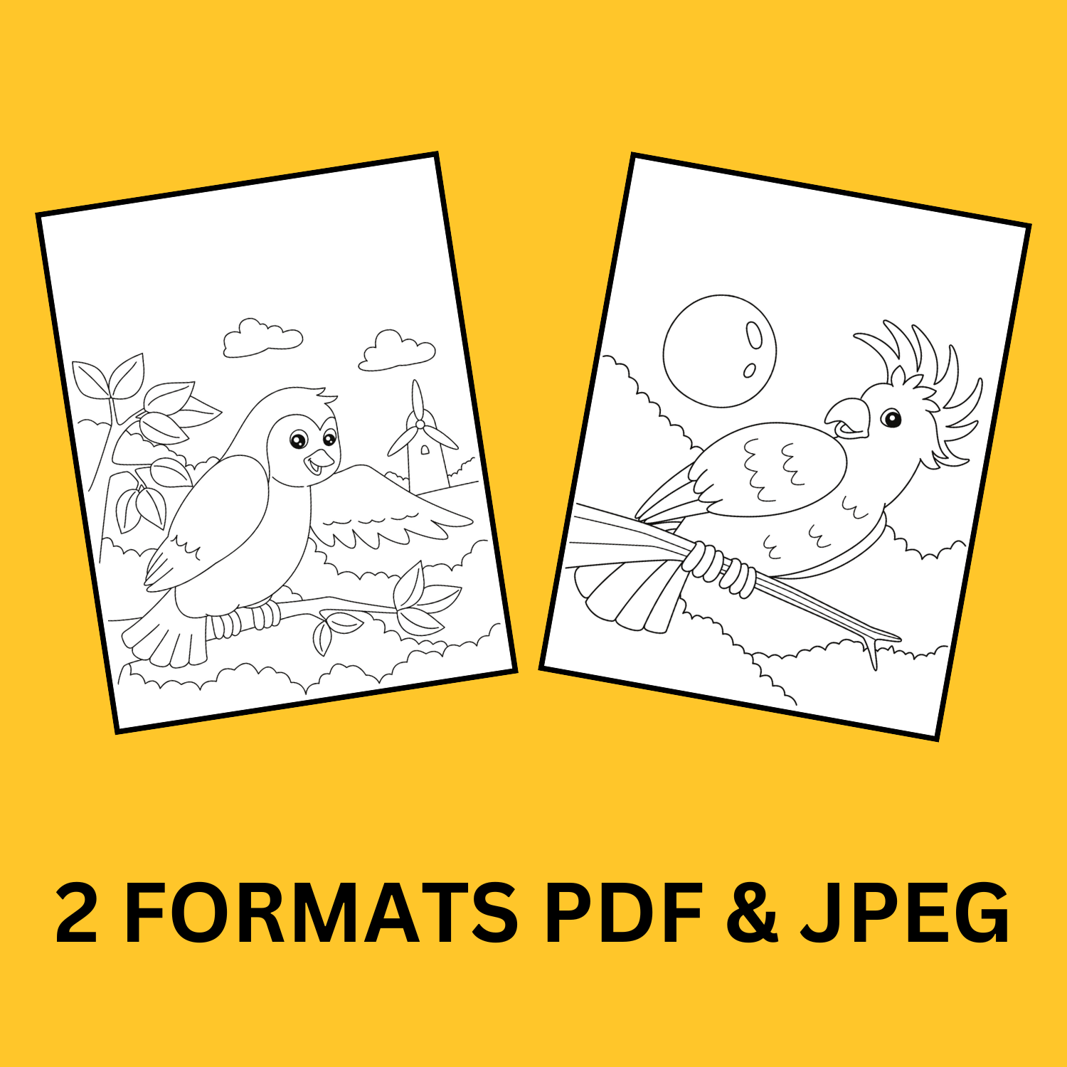 Birds Coloring Pages Activity | Summer Time Coloring Sheets | Morning ...