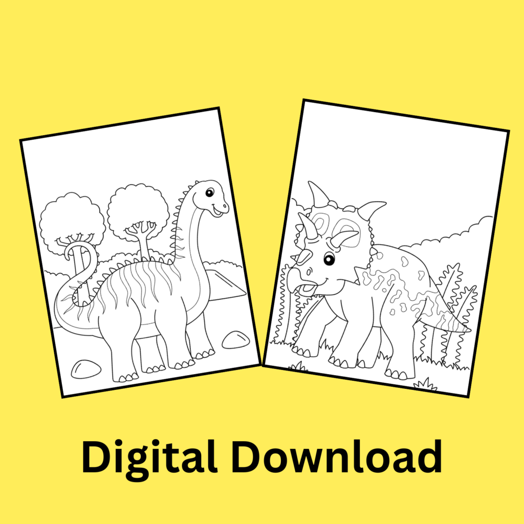 Cute Dinosaur Coloring Pages | Coloring Sheets | T-Rex , Stegosaurus ...