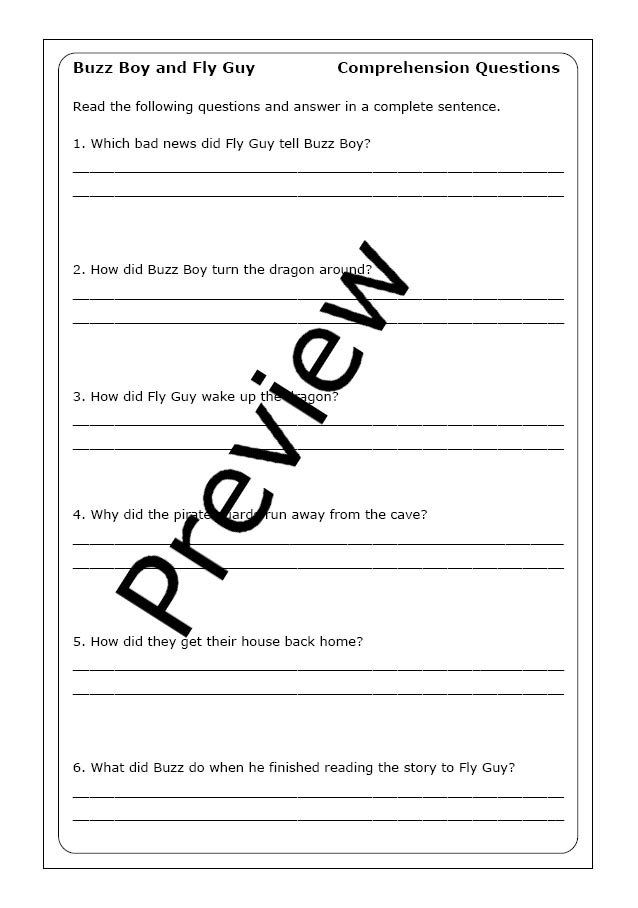 "Buzz Boy and Fly Guy" (Book #9) worksheets | Made By Teachers