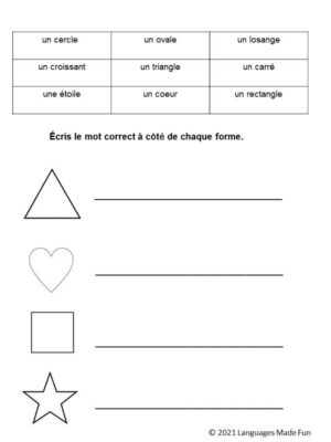 French Shapes - Les Formes | Made By Teachers