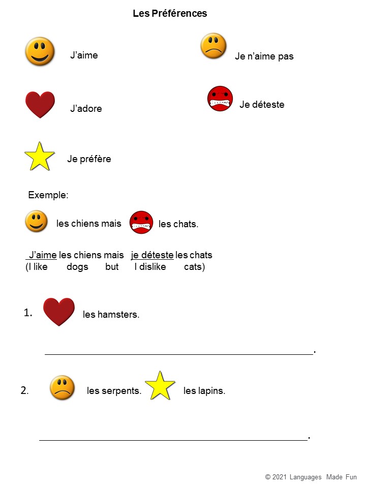 Les Animaux - Animals in French | Made By Teachers