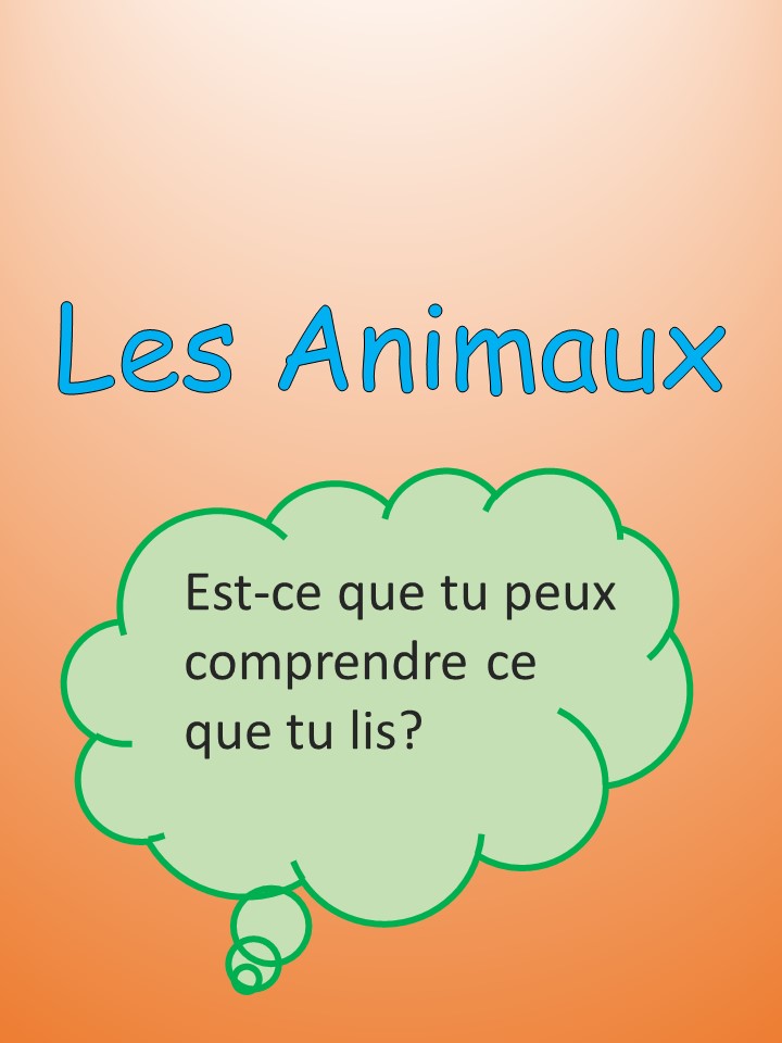 Les Animaux - Reading Comprehension | Made By Teachers