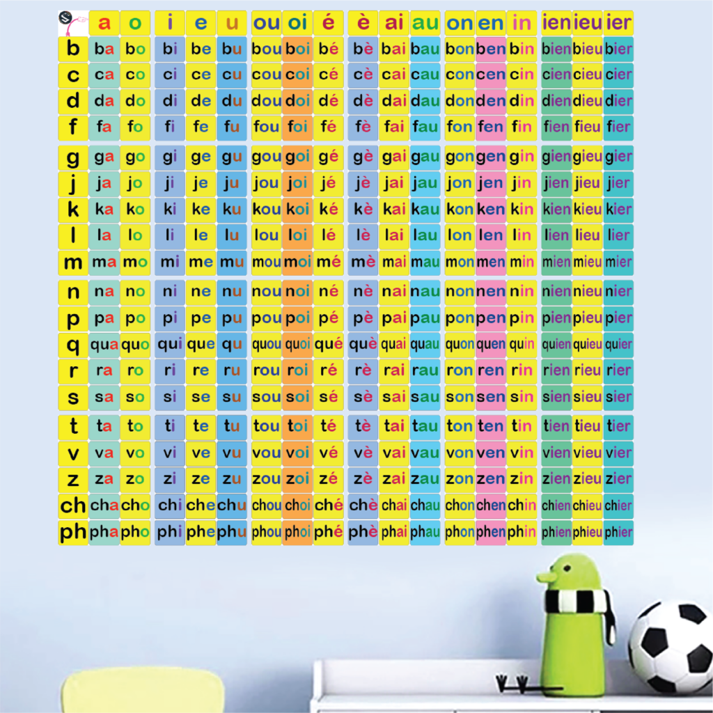 FRENCH Syllabic Reading Puzzled Poster: Tableau de lecture | SCRIPT-24 ...