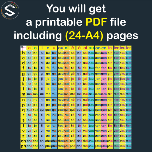 FRENCH Syllabic Reading Puzzled Poster: Tableau de lecture | SCRIPT-24 ...