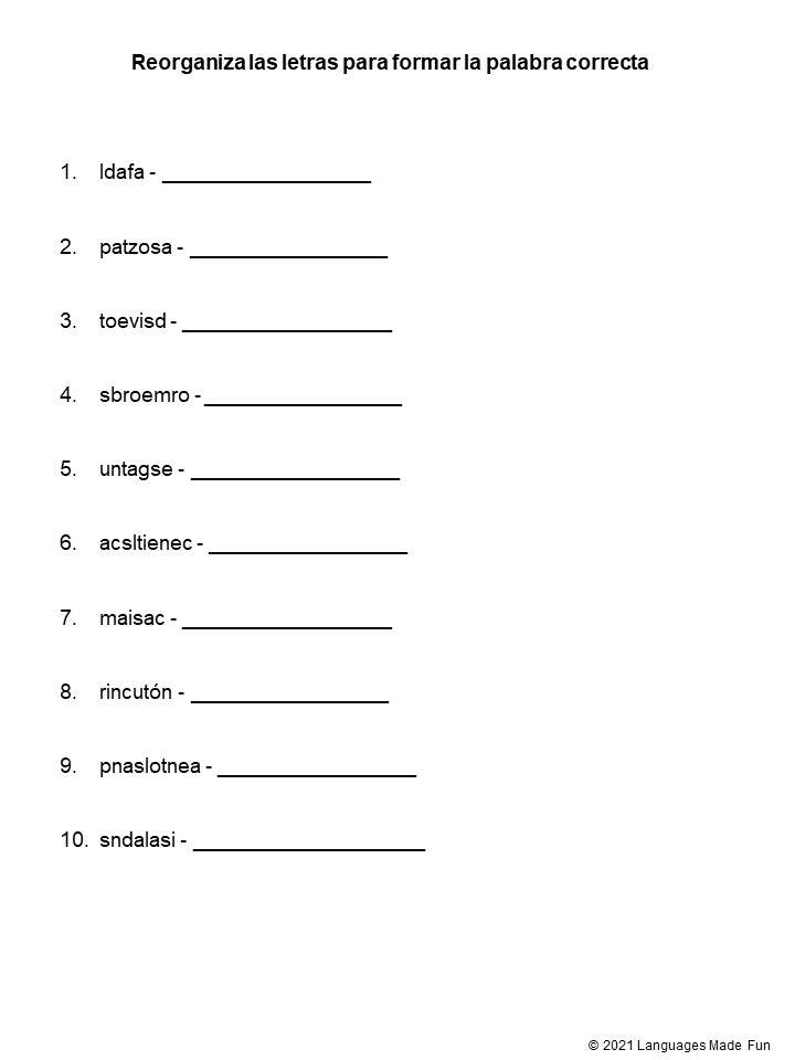 La Ropa - Spanish Clothing Activities | Made By Teachers