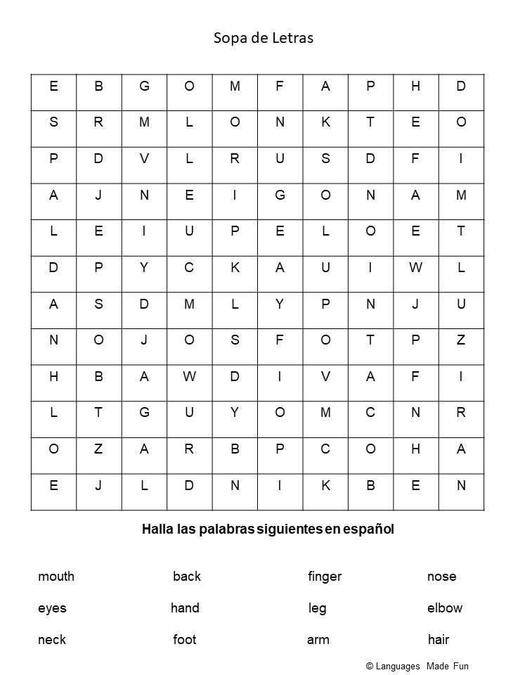 El Cuerpo Humano - Spanish Body Parts | Made By Teachers