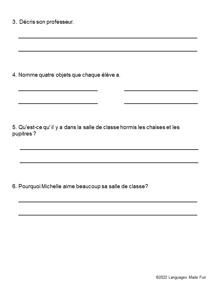 French Classroom Objects - Les objets dans la salle de classe | Made By ...