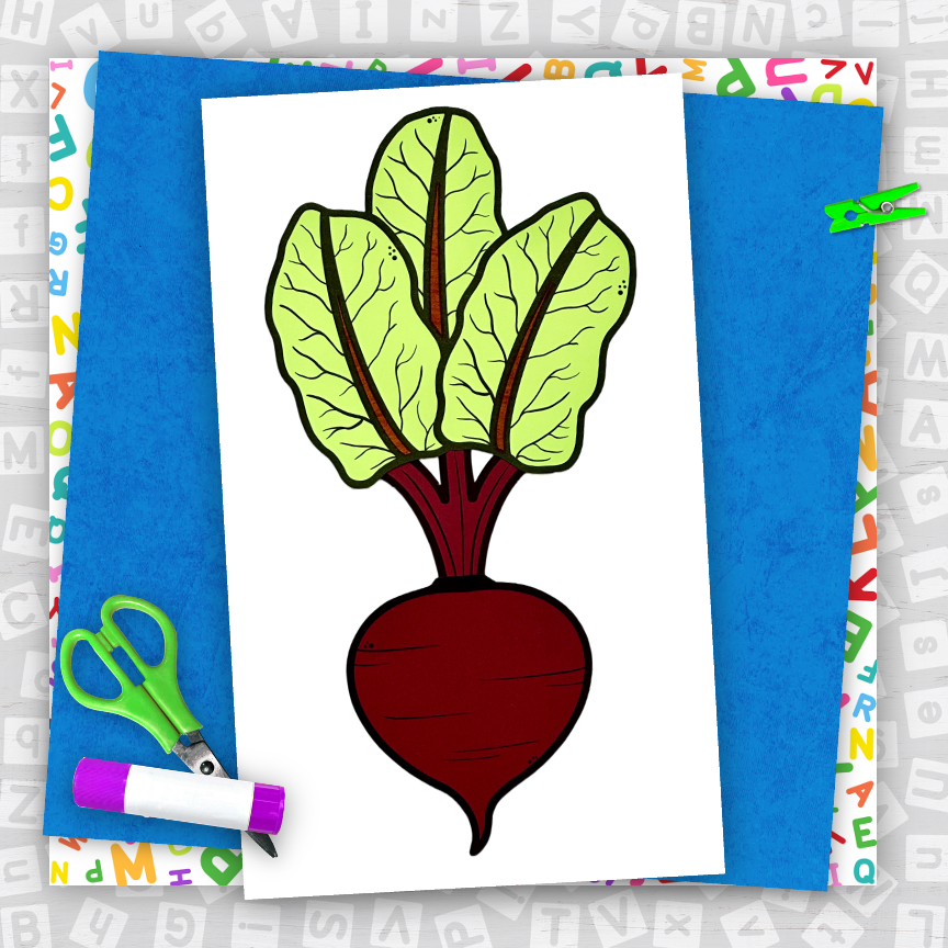 Beet Craft | Vegetable Craft | Made By Teachers