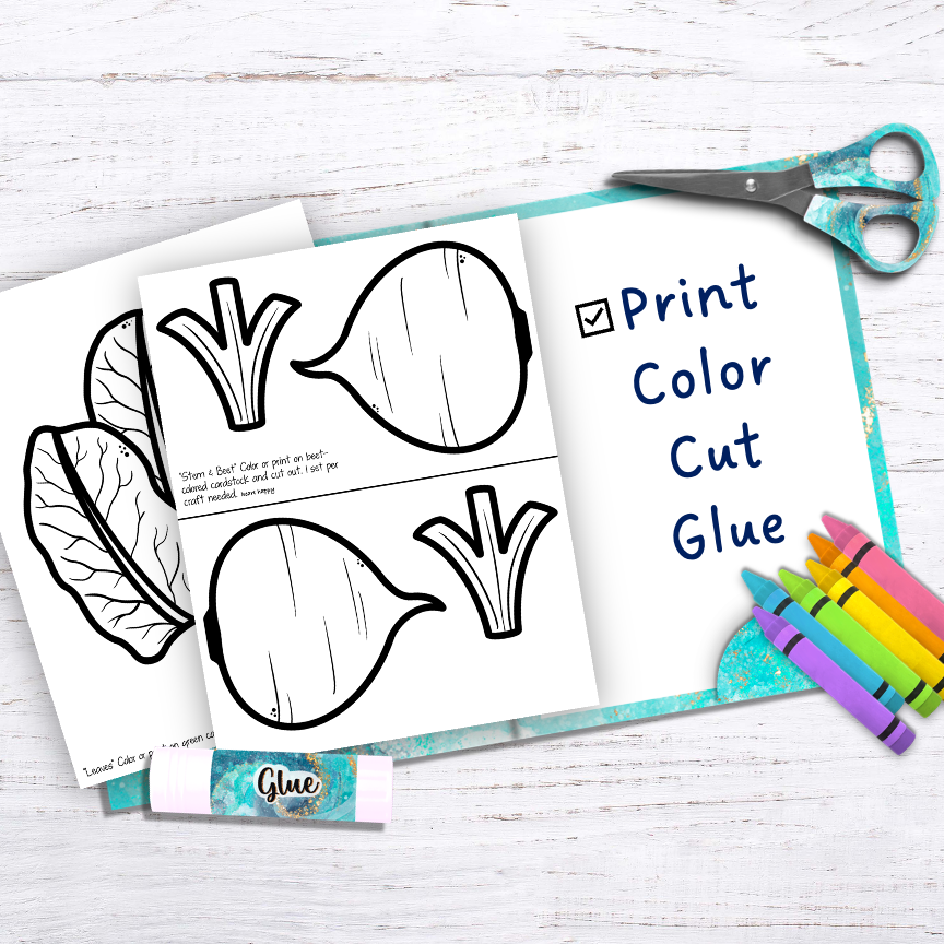 Beet Craft | Vegetable Craft | Made By Teachers