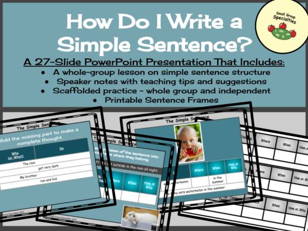 How Do I Write A Simple Sentence? | Made By Teachers
