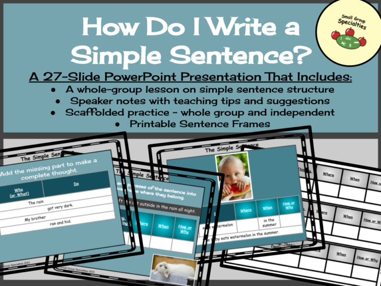 How Do I Write A Simple Sentence? | Made By Teachers