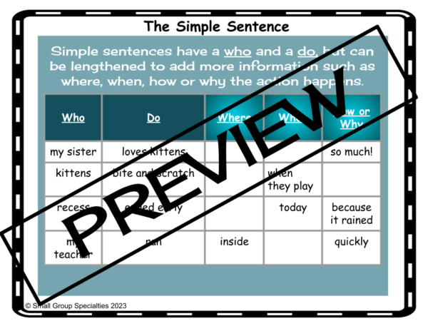 How Do I Write A Simple Sentence? | Made By Teachers
