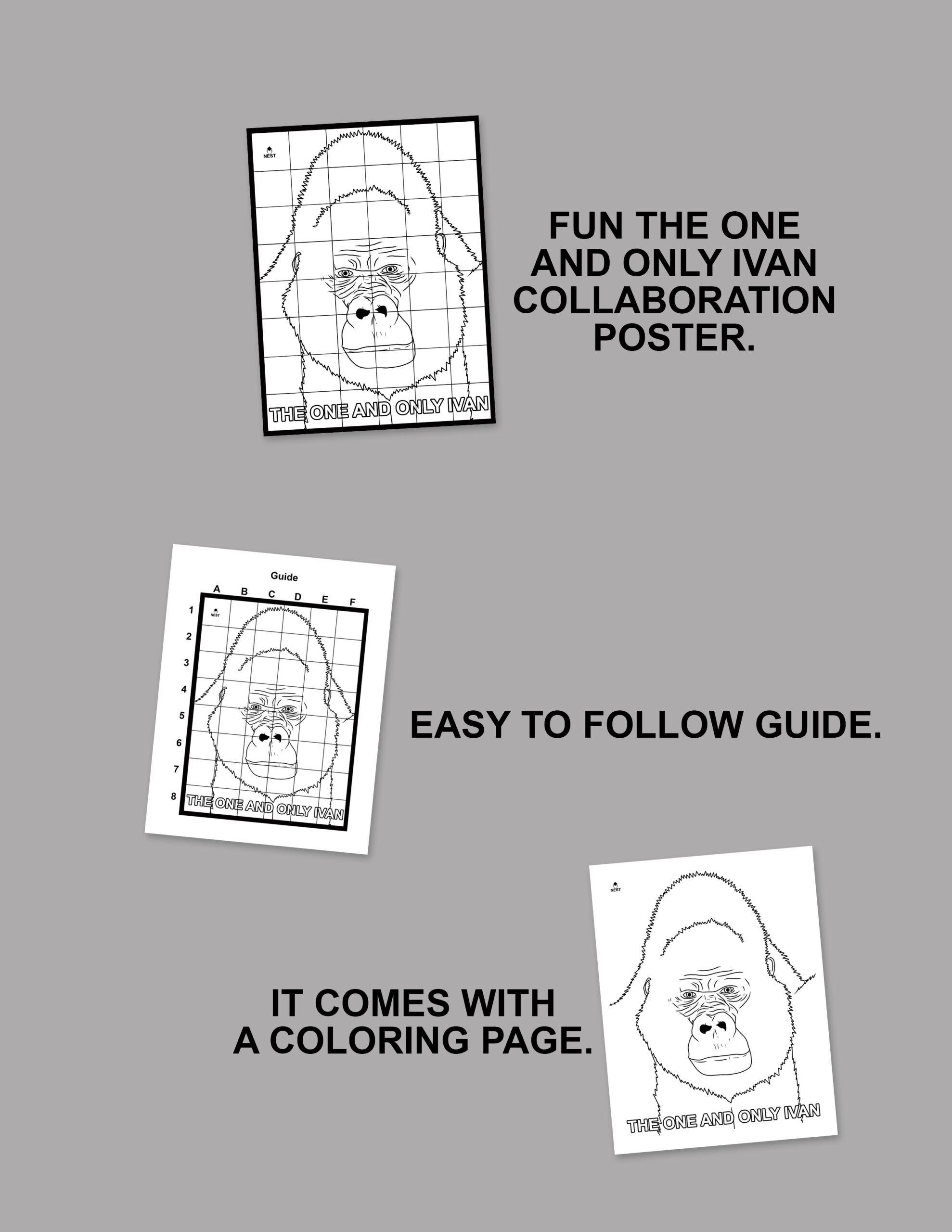 The One and Only Ivan Collaboration Poster | Made By Teachers