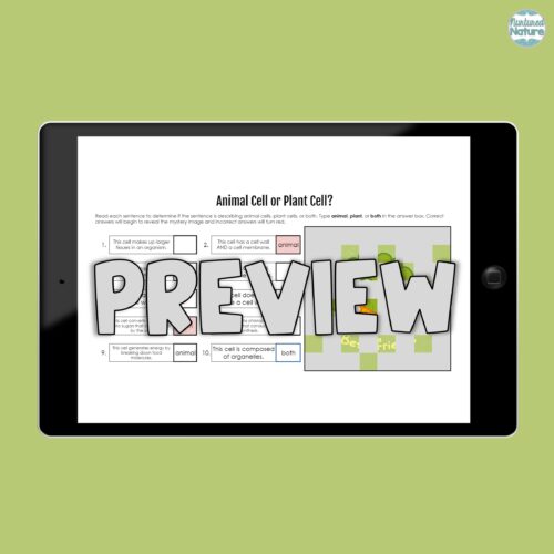 Animal or Plant Cell Pixel Art Puzzle Bundle Google Activity | Made By ...