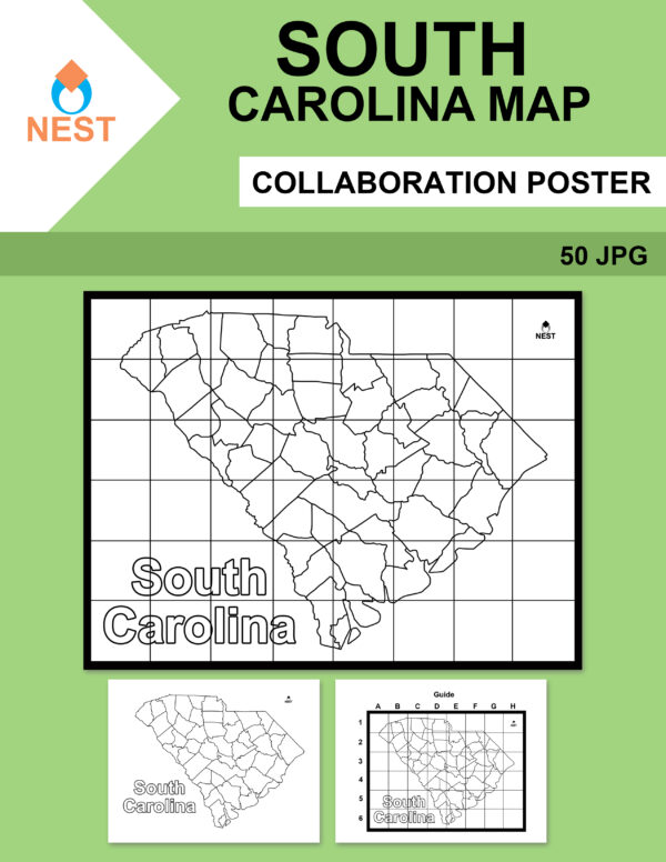 South Carolina Map Collaboration Poster | Made By Teachers